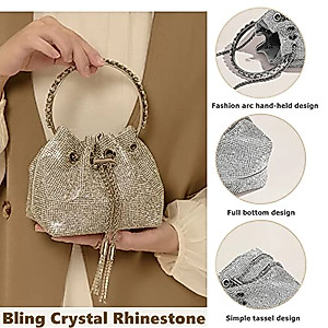 Women Rhinestones Crystal Evening Bags Crossbody Bags Women Purse Bling Bling Bag Shoulder Cross-body Purses for Cocktail Prom Wedding Party