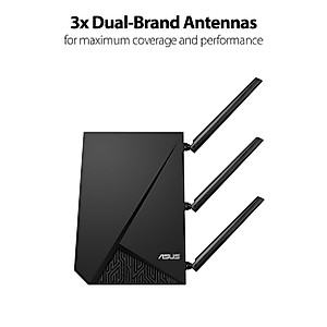 ASUS Dual Band WiFi Repeater & Range Extender (RP-AC1900) - Coverage Up to 3000 sq.ft, Wireless Signal Booster for Home, AiMesh Node, Easy Setup (Renewed)
