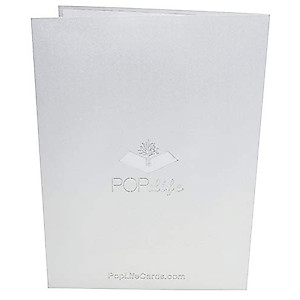 PopLife Mountain Skier 3D Pop Up Greeting Card - Birthday Card for Ski Bums and Snow Lovers, Retirement Gift for Boss, Sports Downhill Skiing - for Husband, for Boyfriend, for Son