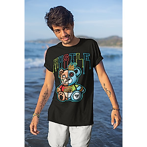 Shirt to Match Retro Jordan 23 Elephant Print Men's Graphic T Shirt, 23 Elephant Print Graphic Tee to Match Jordans Black