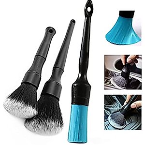 AOOF Gap Cleaning Brush, car Interior Detail Brush, Super Soft 3-Piece Set, car wash Tool