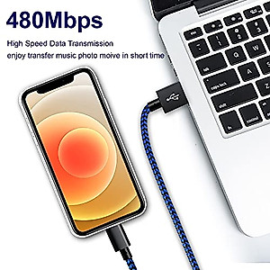 3 Pack 10FT iPhone Lightning Cable Apple Charger Cord Nylon Braided USB to Lightning Cable [Apple MFi Certified]