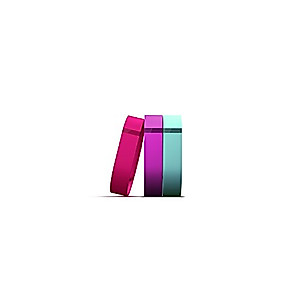 Fitbit Flex Vibrant Accessory Pack, Violet/Pink/Teal, Small