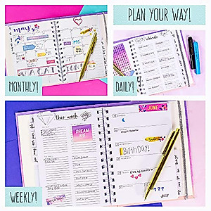 STMT DIY Bullet Journaling Kit for Girls Ages 8+ - Planner, Notebook, Stationery Set