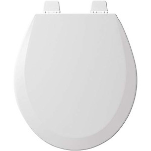Bemis 1500TTT 000 Toilet Seat will Never Loosen and Provide the Perfect Fit, ELONGATED, White