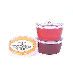 Harvest Set Of 3 Aroma Gel Melts™ GEORGIA PEACH, APPLE CINNAMON, CRANBERRY CHUTNEY Gel Wax For Warmers And Burners By The Gel Candle Company PEEL, MELT AND ENJOY