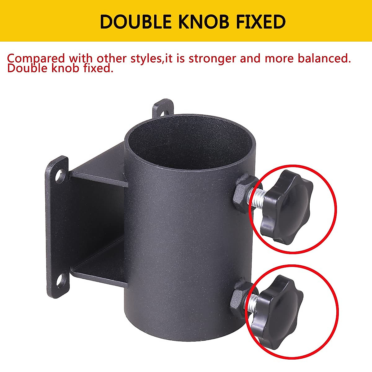 VANROUG Heavy Duty Patio Umbrella Holder,Patio Umbrella Stand Umbrella Clamp Mount Bracket for Deck Railing, Mount to Deck, Fences ,Balcony or Outdoor Courtyard etc... (2)