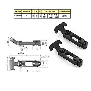 COOLOGIN Rubber Flexible T-Handle Hasp Draw Latch for Tool Box, Cooler, Golf Cart or Engineering Machine Hood (Black, 2 PCS)