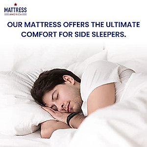 Mattress America Revive Gel Memory Foam Mattress Fiberglass Free, 12" H, Queen