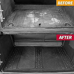 Pedigree 3D TPE Material Cargo Mat Fits 2021-2022 Ford Bronco 4-Door Version All Weather Rear Trunk Mat Waterproof Car Floor Mat Anti-Skid Odorless Rubber Carpet (Trunk Mat)