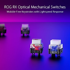 ASUS ROG Strix Scope RX TKL Wireless Deluxe, 80% Gaming Keyboard, Tri-Mode connectivity (2.4GHz RF, Bluetooth, Wired), ROG RX Blue Optical Mechanical Switches, PBT Keycaps, RGB, Wrist Rest, Black
