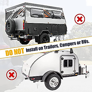 CyclingDeal 2" Hitch Mounted 2 Bike Rack - Max Tire Width up to 5"- Load up to 45 lbs Per Bike - Platform Style Carrier Rack for Fat Bikes - 20"- 29" MTBs & 700C Road Bikes