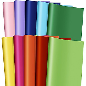 Hlonon 100 Sheets Colorful Tissue Paper, 12×20 Inch Wrapping Tissue Paper Bluk Wrapping Tissue Paper for Gift Bags DIY Crafts Birthday Wedding Holidays Decor