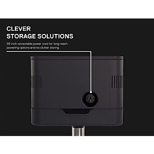 Everdure by Heston Blumenthal Fusion 29-Inch Charcoal Grill with Patented Built-in Rotisserie System & Quick Electric Ignition, Outdoor BBQ Grill, Adjustable Rod Height, Easy Clean-Up, Matte Black