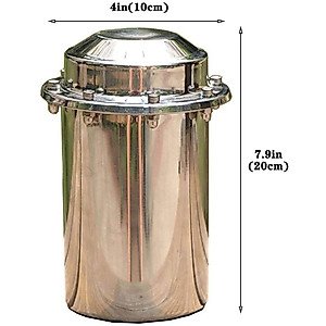 Time Capsule (Vertical) Anti-Corrosion Waterproof Stainless Steel Capsule Container Durable for Future Graduation Gift