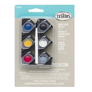 Paint & Glue - Testors Primary Color Paint Set