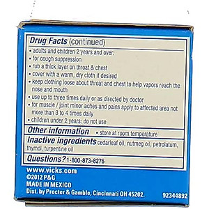 Vicks VapoRub Ointment - 1.7 oz, Pack of 4