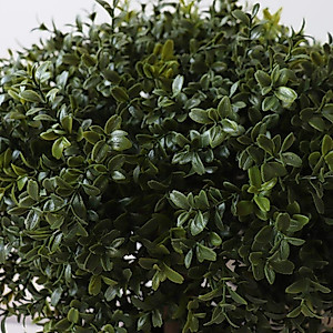 24''T 18''D Artificial Trees for Outdoors Set of 2 Potted Bushes Home Decor Artificial Topiariy Trees for Front Porch