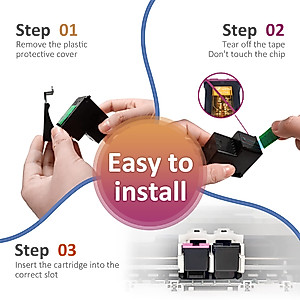 ColoWorld for HP 64XL Ink Cartridge Combo Pack for 64 64XL Ink Cartridge for HP Printers Compatible for HP Envy Photo 7855 7155 7858 7120 6255 7164 6222 7800 Tango, Envy Inspire 7900e 7955e Printer