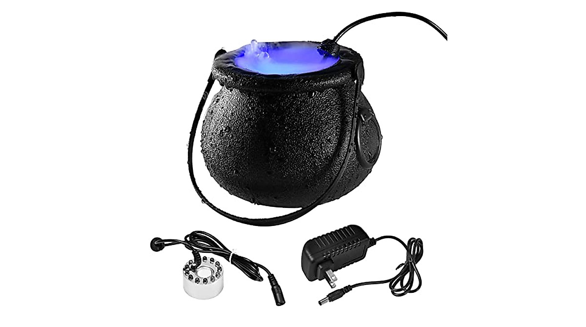 Thaisu Halloween Mist Maker with LED Lights - Spooky Fog Effect