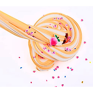 6 Pack Butter Slime Strechy Colorful Non-Sticky and Glossy Slime Kits,Scented Slime Mud,Butter Slime Stress Relief Toy for Girls and Boys Birthday Gifts