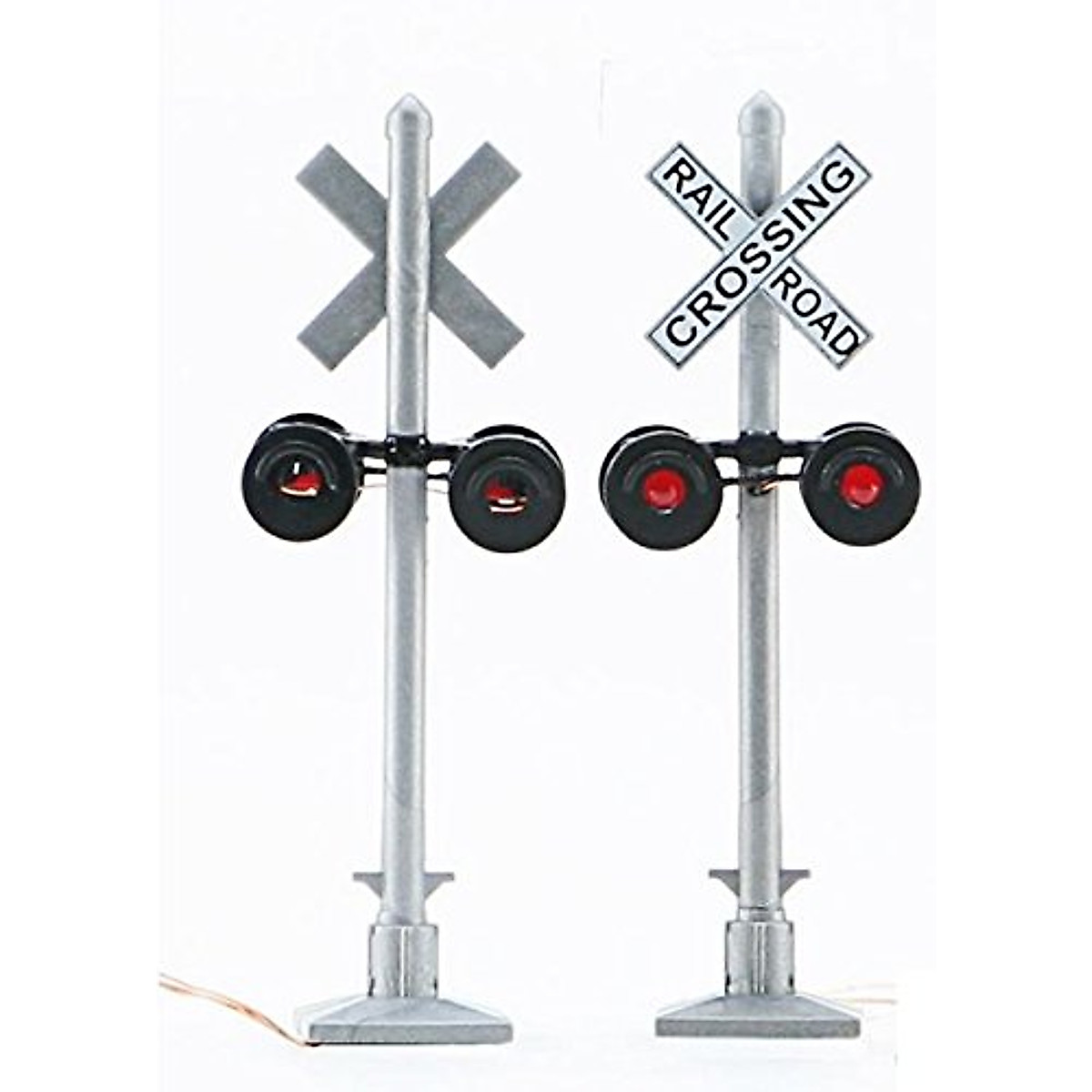 Walthers SceneMaster HO Scale Crossing Signal Flashers (Working Lights) 2-Pack