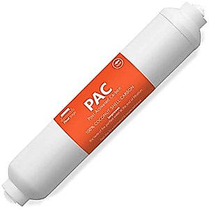 Express Water – 1 Pack Post Activated Carbon Water Filter Replacement – 5 Micron – 10 Inch – Under Sink and Reverse Osmosis System