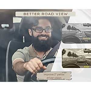 Comfilux Gel Car Seat Cushion - Office Chair Memory Foam for Butt, Sciatica Comfort - Ergonomic Coccyx, Back, Tailbone Pain Relief Pad - Pillow for Automotive Drivers, Computer Desk Chairs