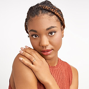 MORGAN & PAIGE Rhodium Plated Sterling Silver Freshwater Cultured Pearl and Cubic Zirconia Ring for Women, Size 7