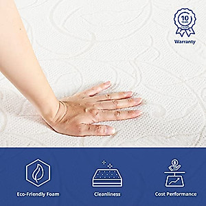 Olee Sleep 7 Inch I-Gel Deluxe Comfort Memory Foam Mattress,Queen,Beige,White, CertiPUR-US, Multi-layered foam, Supporting Body Weight,Comfort and Relieve pressure
