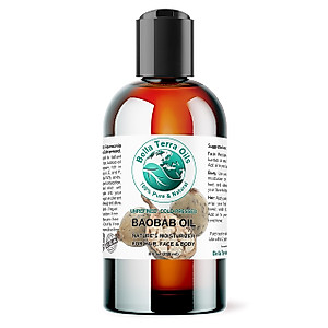 Bella Terra Oils - Baobab Oil 8 oz - Harness Baobab's Nutritional Legacy, Packed with Calcium & Potassium, A Luxurious Feel for a Supple Skin