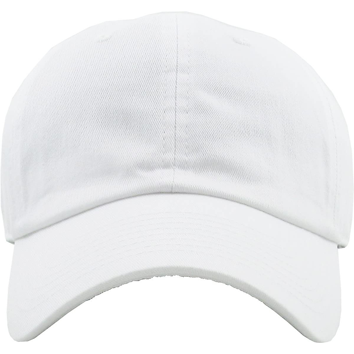 Premium Baseball Cap KB4006 / Custom Hats/Embroidery Hats/Monogram Hats (White), One Size-Large