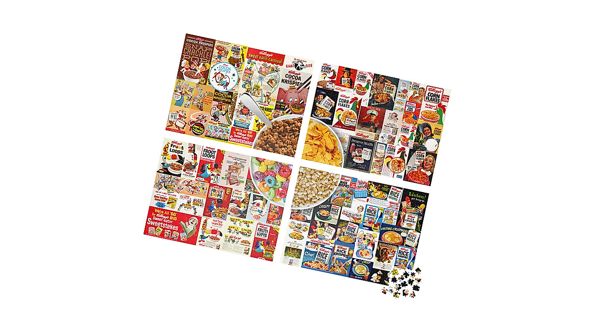 Kellogg’s 4 Puzzle Pack – 500 Pieces of Breakfast Cereal Fun