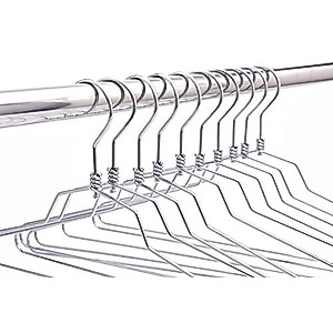 16" Quality Metal Hangers, 30-Pack, Swivel Hook, Stainless Steel Heavy Duty Wire Clothes Hangers, Heavy-Duty Clothes, Jacket, Shirt, Pants, Suit Hangers (30, 16" inch)