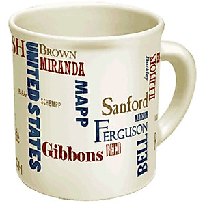 Supreme Court Heat Changing Mug - Add Coffee or Tea to Reveal the Winners of Famous Supreme Court Cases - Comes in a Fun Gift Box