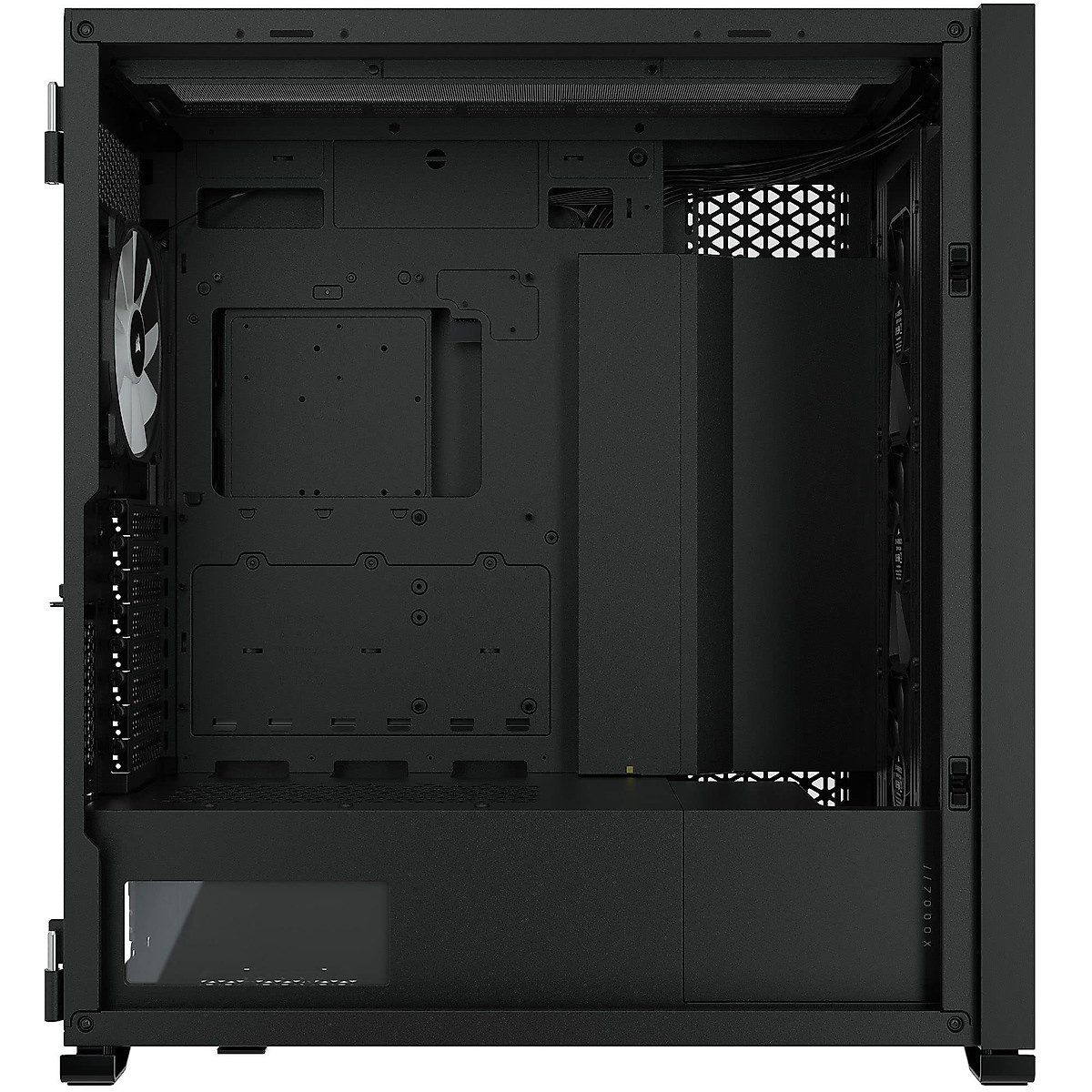 CORSAIR iCUE 7000X RGB Full-Tower ATX PC Case – Three Tempered Glass Panels – Spacious Interior – Easy Cable Management – 4x CORSAIR SP140 RGB ELITE Fans Included – Black