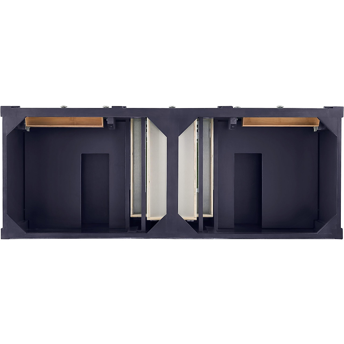 James Martin Vanities 650-V60D-SC 650-V60D Brittany 60" Double Basin Poplar Wood Vanity Cabinet Only