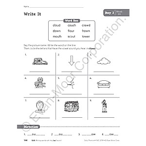 Evan-Moor Daily Phonics, Grade 3, Homeschooling & Classroom Resource Workbook. Phonemic Awareness, Decoding, Word-Study, Teaching Editions, Reproducible Worksheets