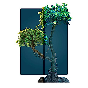 GloFish Mangrove Green Tree Plant Fluorescent Under Blue LED Light Aquarium Decor