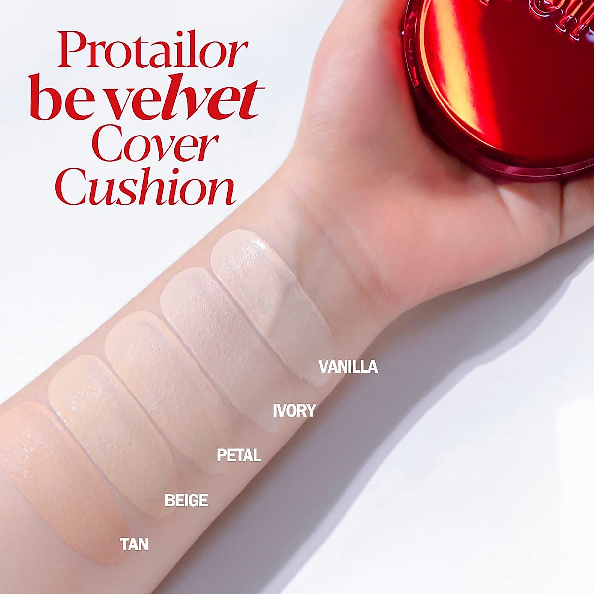 Espoir Pro Tailor Be Velvet Cushion SPF34 PA++ #4 Beige 0.45oz with 0.45oz Refill | Lightweight Matte Skin Full Coverage Cushion Foundation | Flawless Finish, Long-Lasting Comfort | Korean Makeup