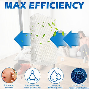 TOMOON PCWF813 Humidifier Filter Replacement for Equate EQWF813 PCWF813 EQ-2119-UL Cool Mist Humidifiers Wick Filters-Pack of 4