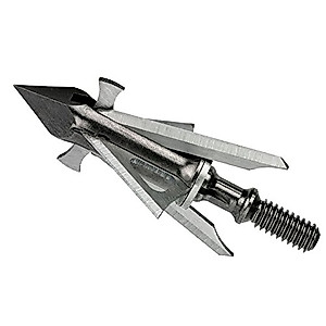 Muzzy Trocar HB Hybrid 4 Blade Broadhead, Silver