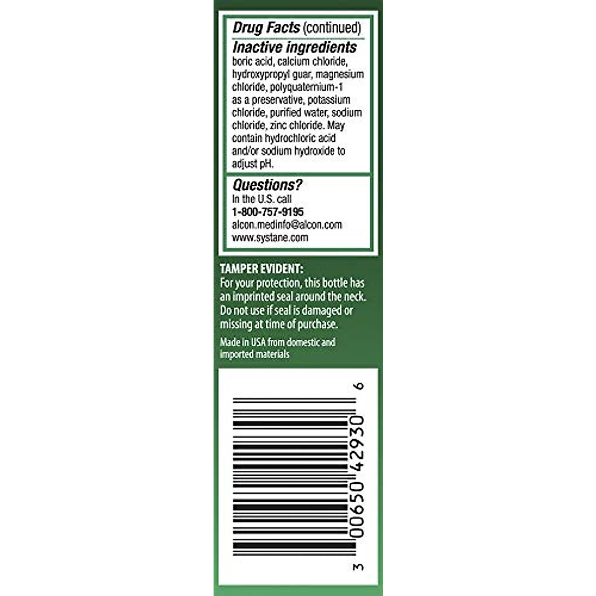 Systane Long Lasting Lubricant Eye Drops, 1 Fl. Oz (Pack of 1)