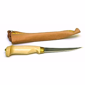 Eagle Claw 03050-002 Knife, Wood Handle Fillet, 6" Blade