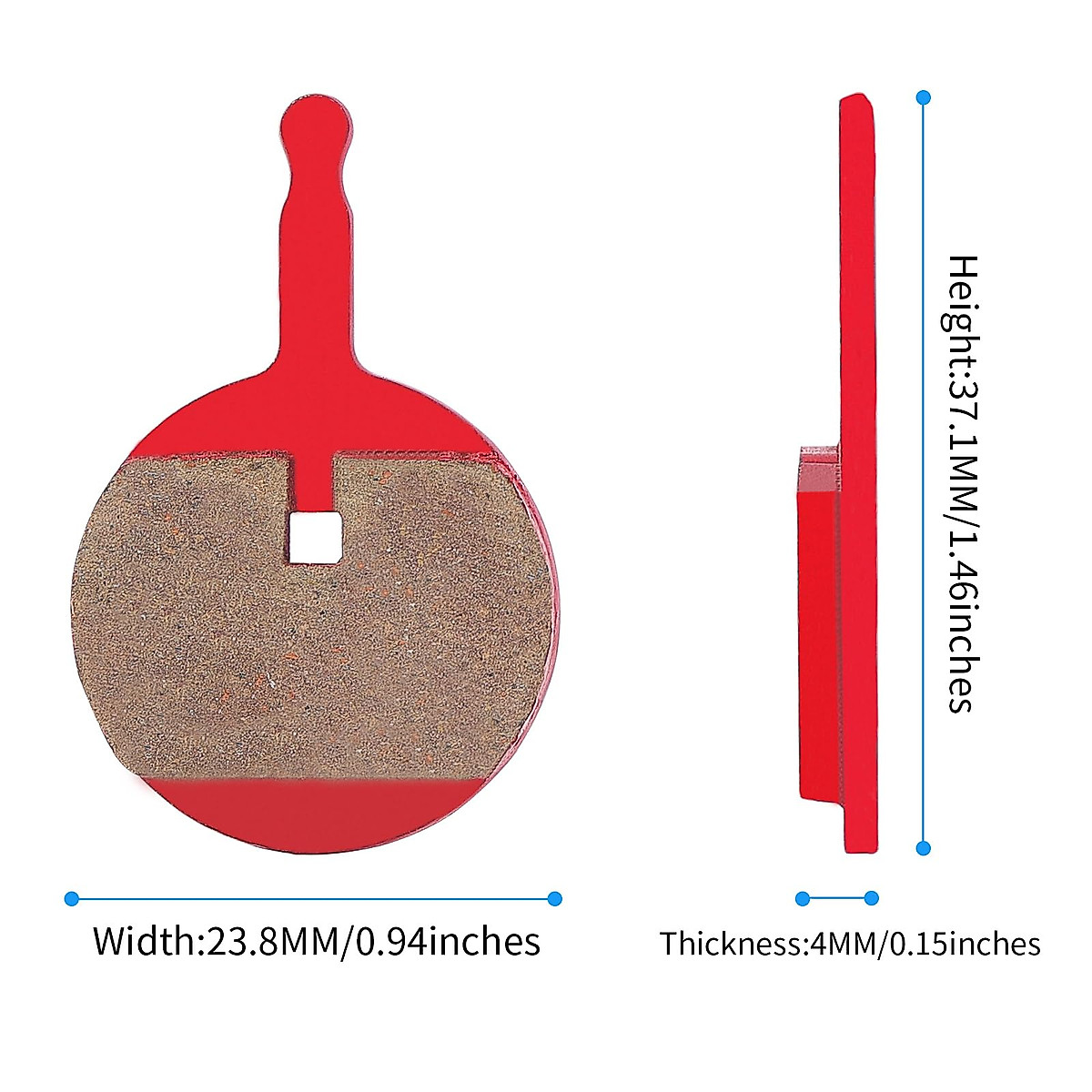 4 Pairs Bike Brake Pads, Bicycle Disc Brake Pads Compatible for SRAM Avid Ball Bearing 5 Mechanical BB5 MTB Brake Pads, Compatible for Merida Duke for Mountain Bike Ebike (with 3 Installation Tools)