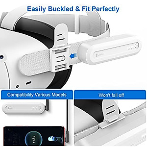 Dxldfks Battery Pack for Oculus Quest 3 & 2 Accessories Compatible with Meta Quest 3, 2, Quest Pro, PICO 4 VR Headset, 5000mAh Extended 2-4H Playtime 3.54 oz Small Lightweight Portable