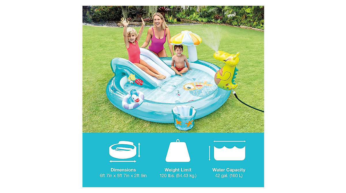 Intex Gator Inflatable Kiddie Pool - Fun for Kids