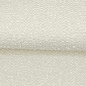 Lifestyle Solutions 19” Wentworth Ottoman Round Elegant Boucle Fabric, Stationary Ottomans, Backless Chair, Footrest for Living Room, Footstool Office, Bedroom, Padded Seat, Snow White Ivory