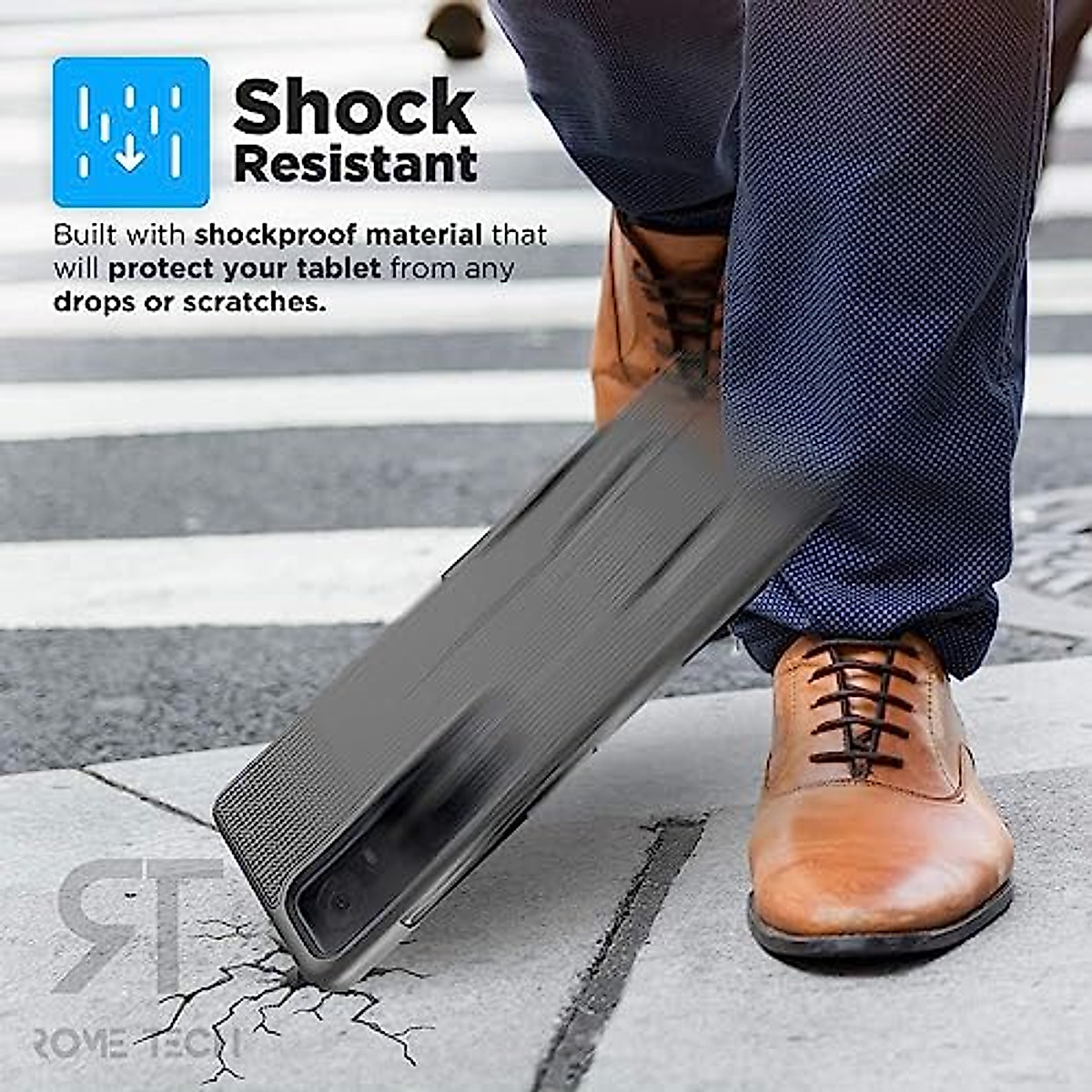 Rome Tech Belt Clip Phone Case for TCL 40 XL T608M 6.75" [2023] - Slim Heavy Duty Rugged Slide Hip Holster Cover with Kickstand Compatible with TCL 40XL - Black Dots