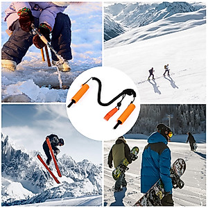 Retractable Ice Pick, Ice Picks with Whistle Flexible Rice Fishing Safety Pick Portable Emergency Gear for Skating Sled Walking On Ice Protection